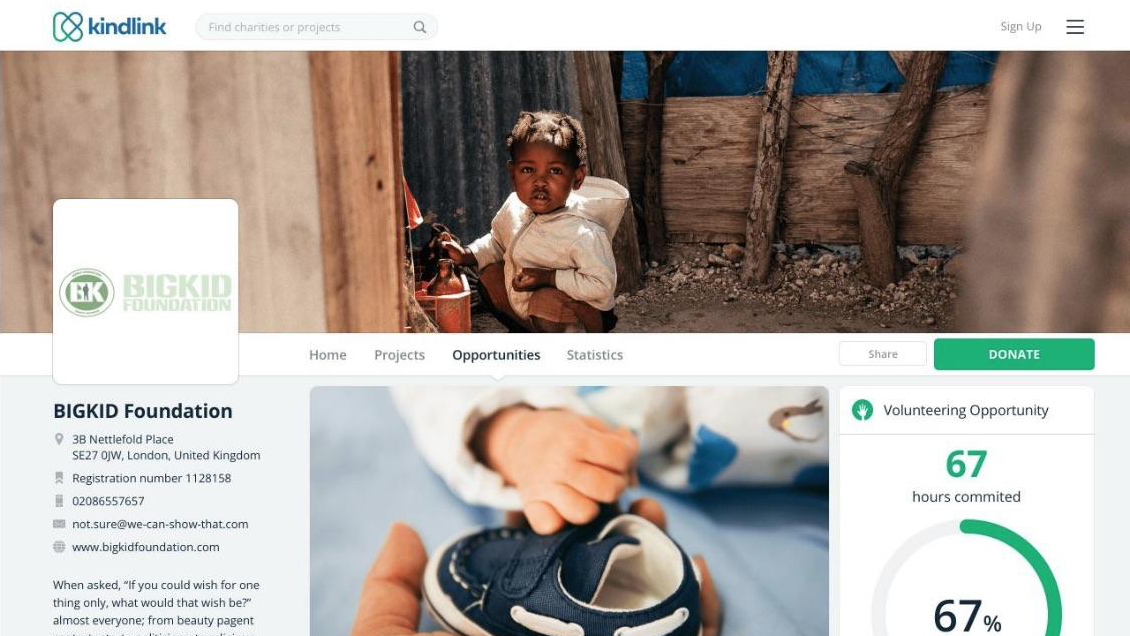 Thank You | Charities | KindLink